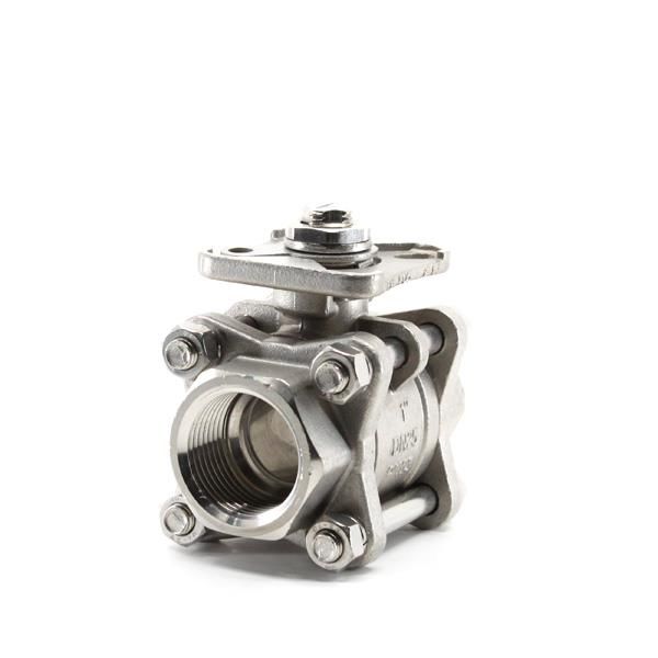 Stainless 3 Piece ISO Pad Ball Valve BSPT – Austrahose