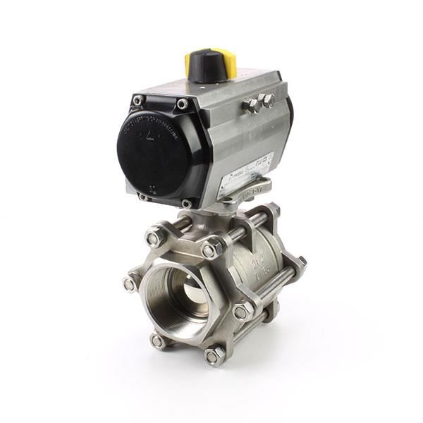 Stainless 3 Piece Actuated Spring Return Ball Valve BSP – Austrahose